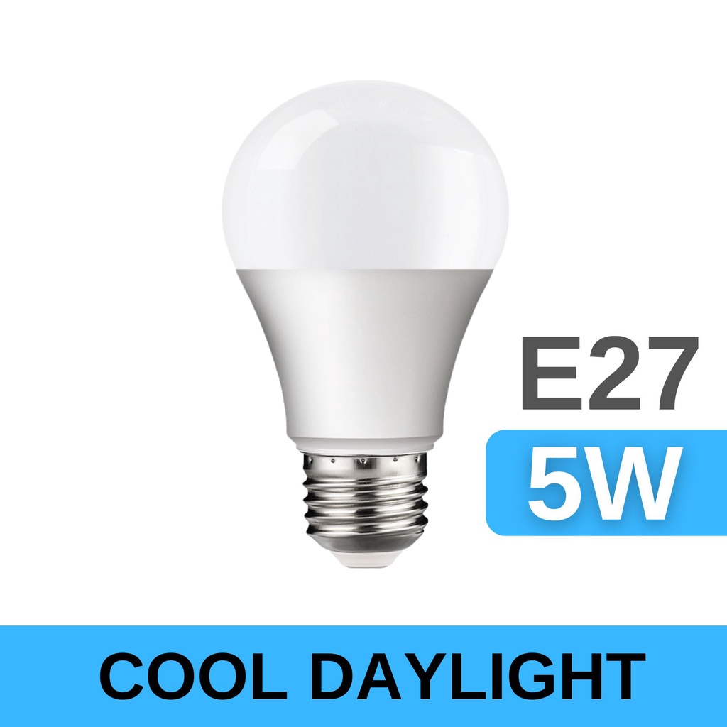 E27 LED Light Bulb Cool Daylight Energy Saving Mentol Lampu ( 3W 5W 7W 9W 12W 15W 18W 25W ...