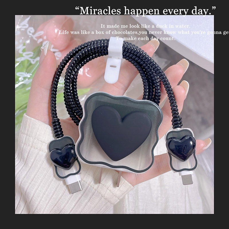 Love Set Charger Protector Set Charger Case Cable Protector for iP20W ...