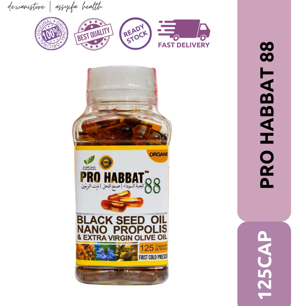(100% Original) As Syifa Pro Habbat 88 125 Kapsul/Habbatussauda, Nano ...