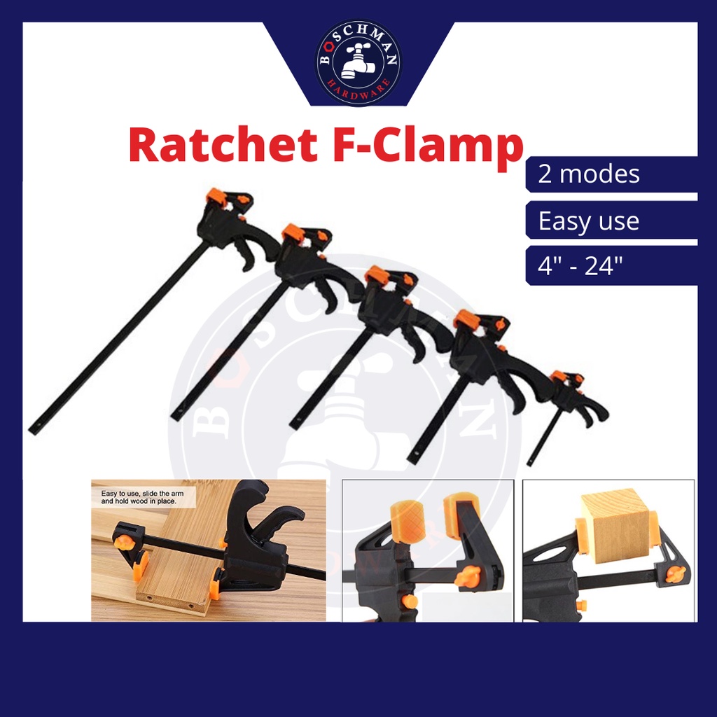 Quick Release F Clamp F Clip Quick Grip F Style Plastic Ratchet Release ...