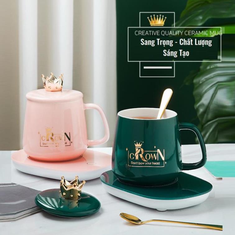 High-class CROWN Porcelain Cup With Porcelain Lid And Spoon 400ml ...