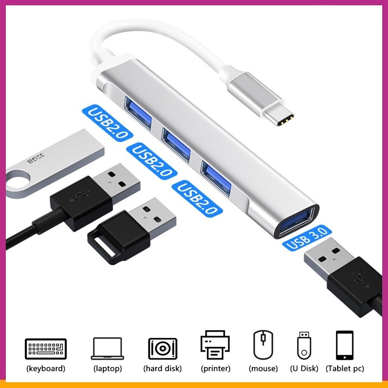 Type-C Hub / USB Hub to USB 3.0 High Speed 5 Gbps Super Hi-Speed Cable ...