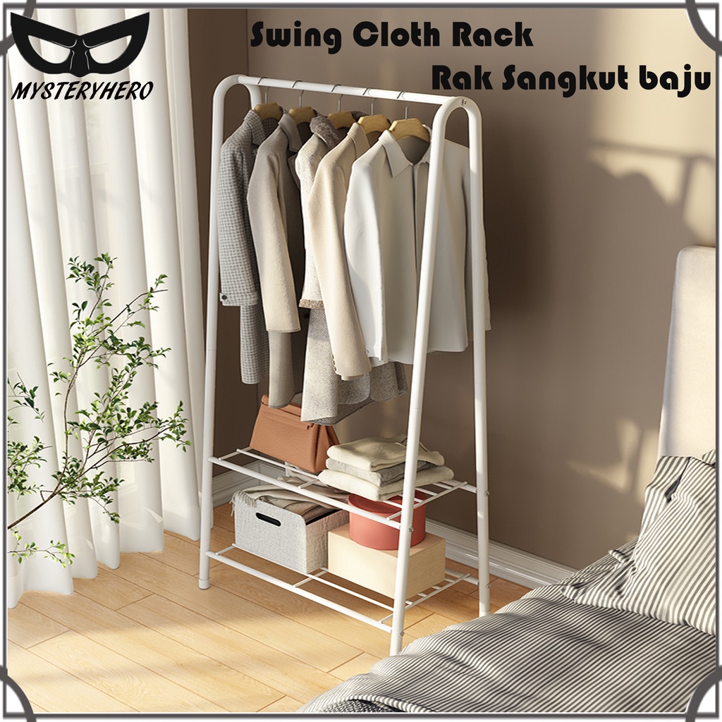 MysteryHero Swing Clothes Rack Hanging Organizer Garment Rack Clothes ...