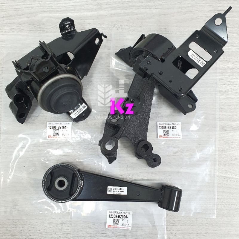 PERODUA BEZZA/ AXIA 1.0 (2017-2022) - 3 IN 1 SET - ENGINE MOUNTING KIT ...