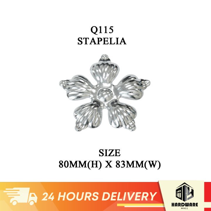 Stainless Steel SUS304 STAINLESS STEEL STAPELIA Q115 Door Gate Flower Accessories Pagar Pintu ...
