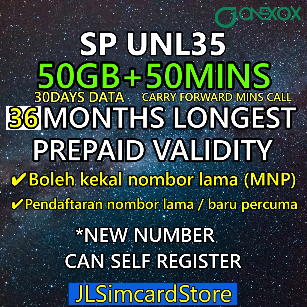 XOX SIM CARD onexox prepaid ultimate 35 010 number self register J3 ...