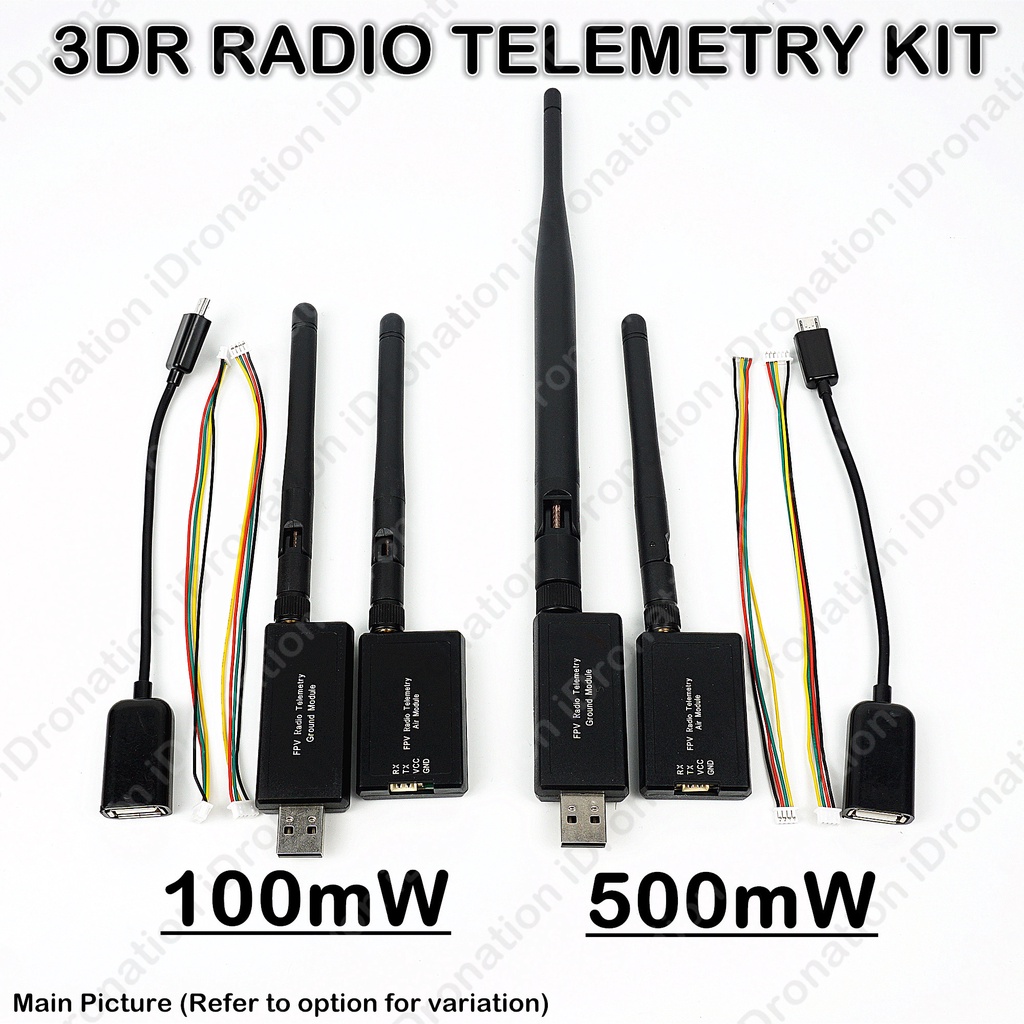 100mW 500mW 3DR Radio Telemetry Kit 433Mhz 915Mhz Air and Ground Data ...