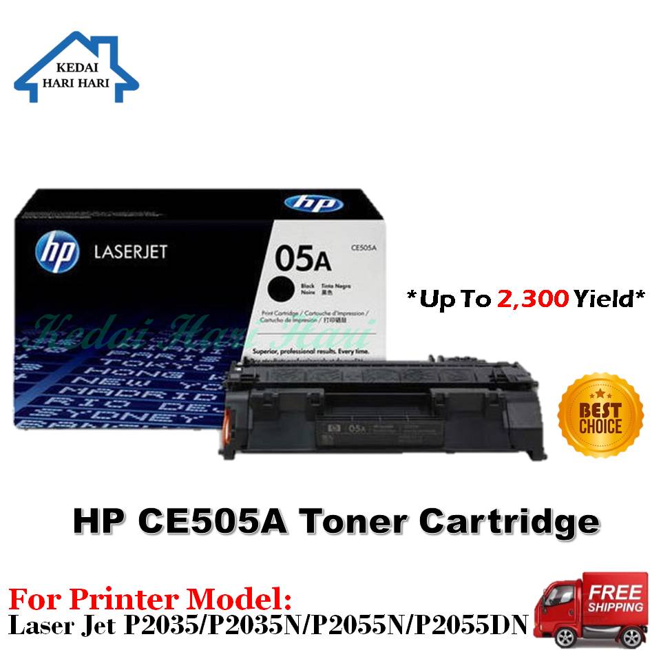 HP 505/CE505A/CE505/505A/05A Toner Cartridge/505A/CE505A Laser/P2035 ...