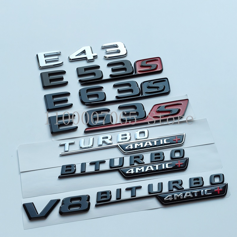 2017 Letters E43 E53 E63 E63S V8 Biturbo Turbo 4matic ABS Emblem for ...