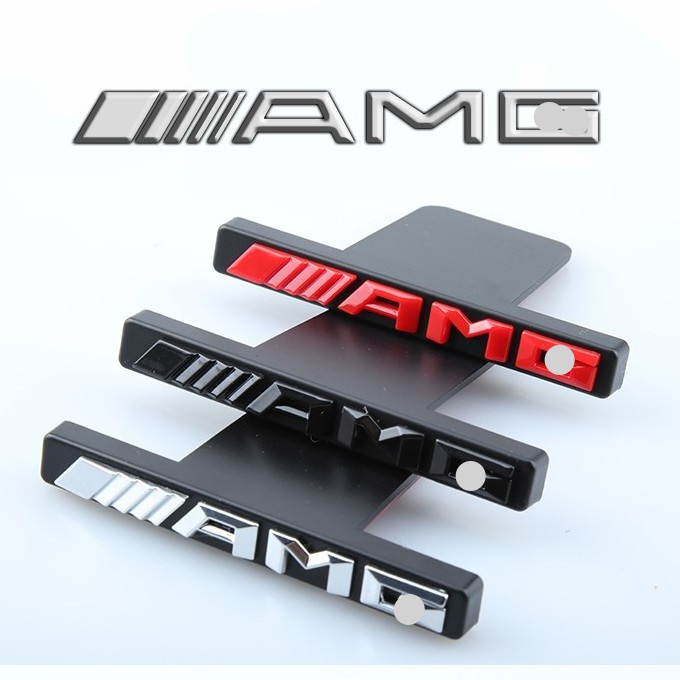 Mercedes AMG Logo AMG Emblem badge front GT grille / AMG grill | Shopee ...