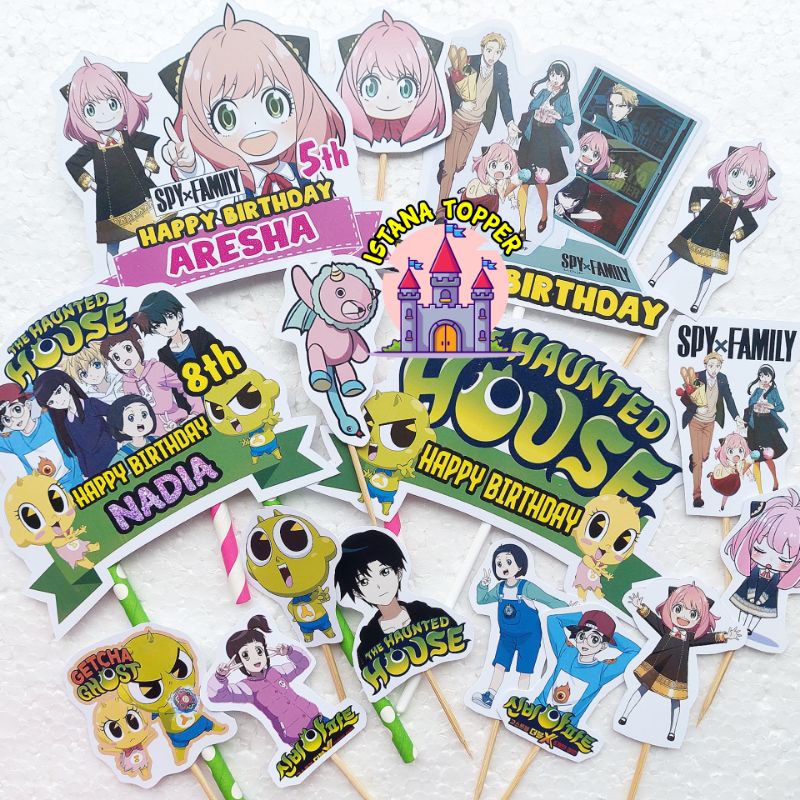 Standart / CUSTOM Cake Topper SHINBI HOUSE Theme/ ANYA FORGER SPX ...