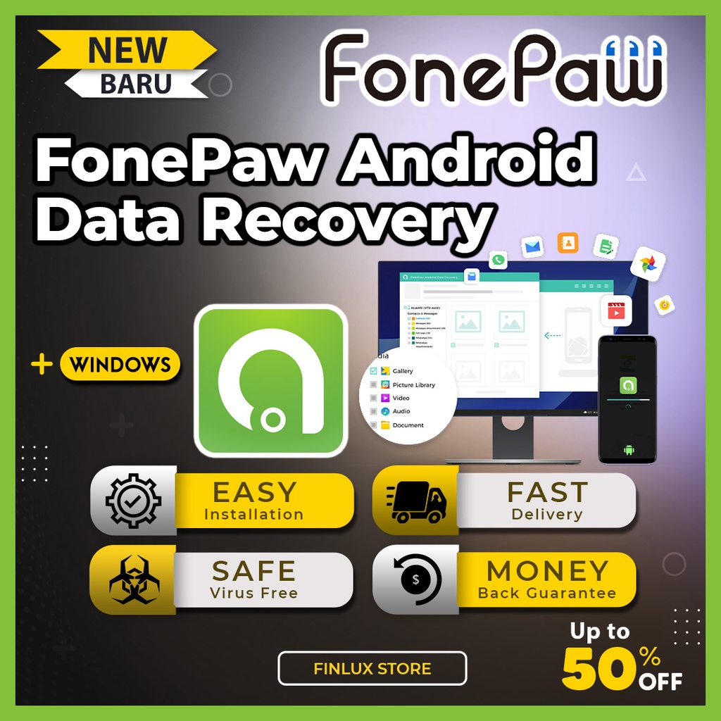 FonePaw Android Data Recovery v6.2 Latest 2024 Lifetime For Windows ...
