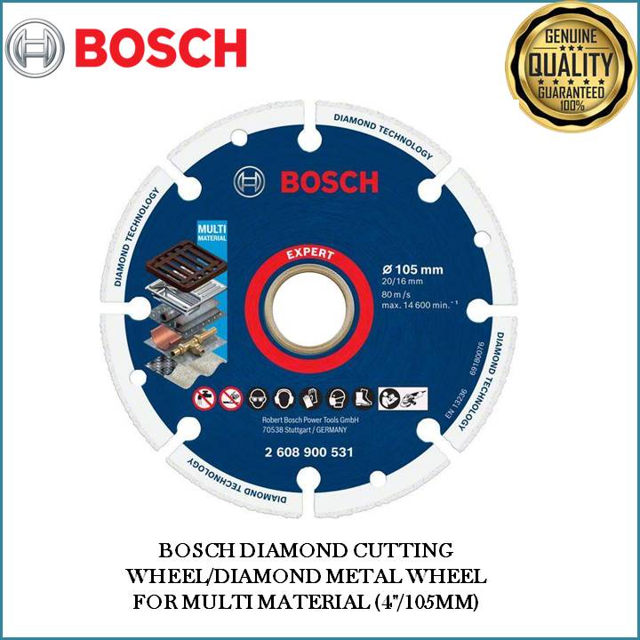 BOSCH DIAMOND CUTTING WHEEL/DIAMOND METAL WHEEL FOR MULTI MATERIAL (4 ...