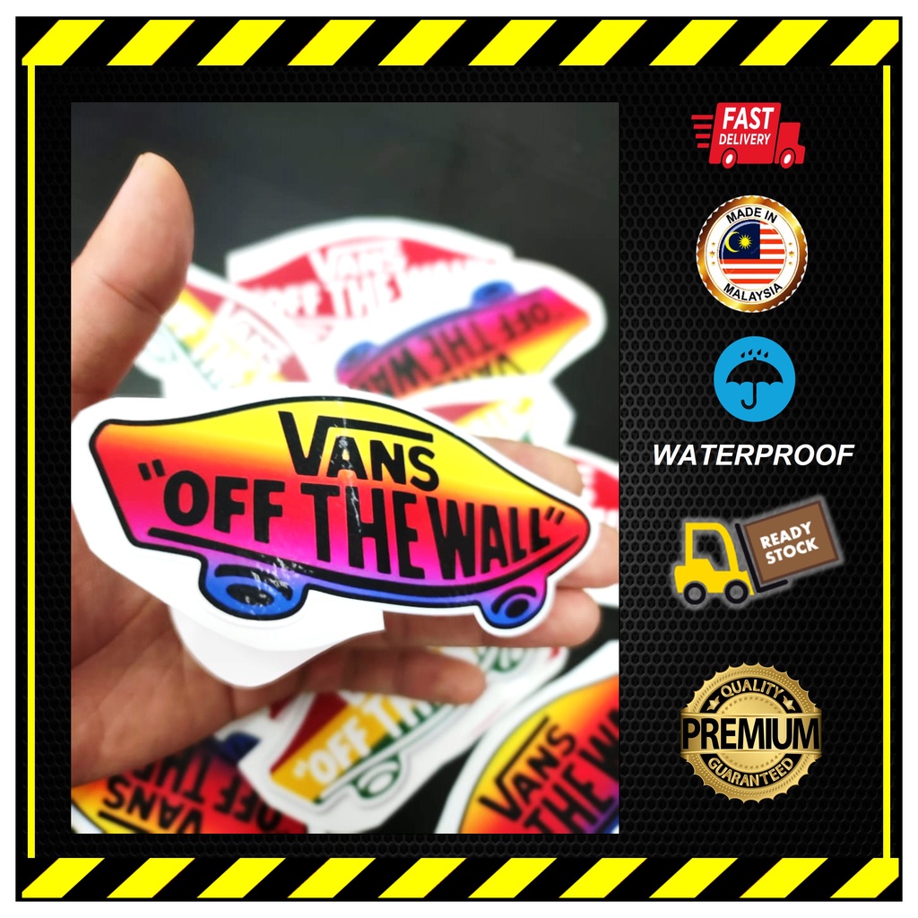 VANS STICKER. VANS LOGO. WATERPROOF OUTDOOR STICKER. SKATEBORD STICKER ...