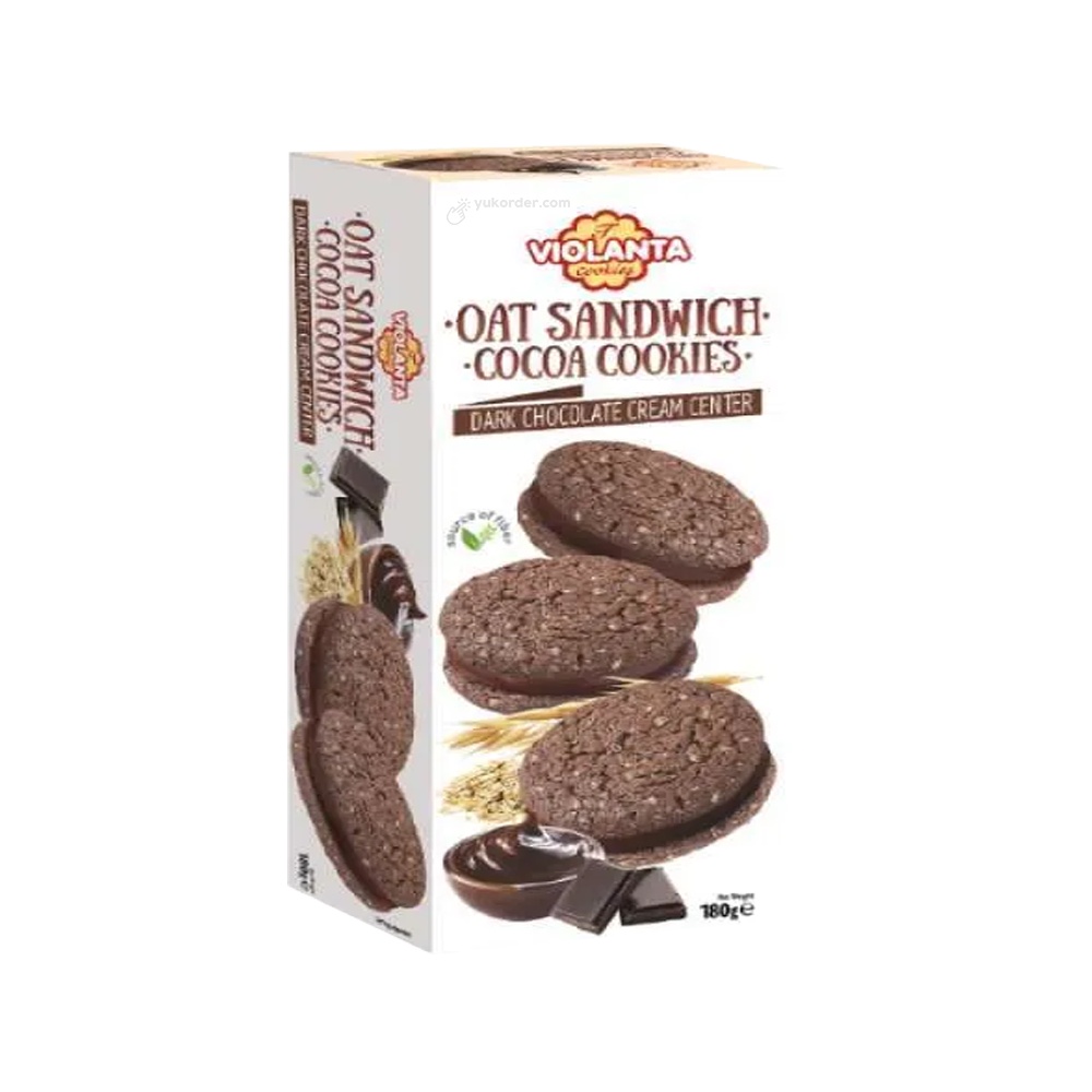 Violanta Oat Sandwich Cookies - Dark Chocolate Cream Center | Shopee ...