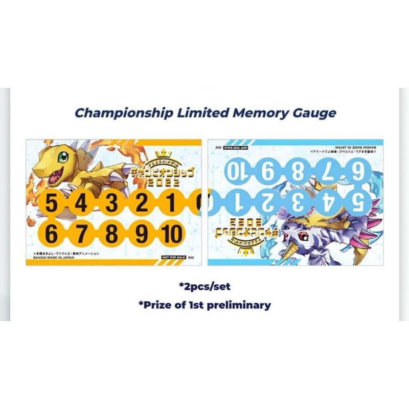 digimon card game championship 2022 memory gauge set | Shopee Malaysia