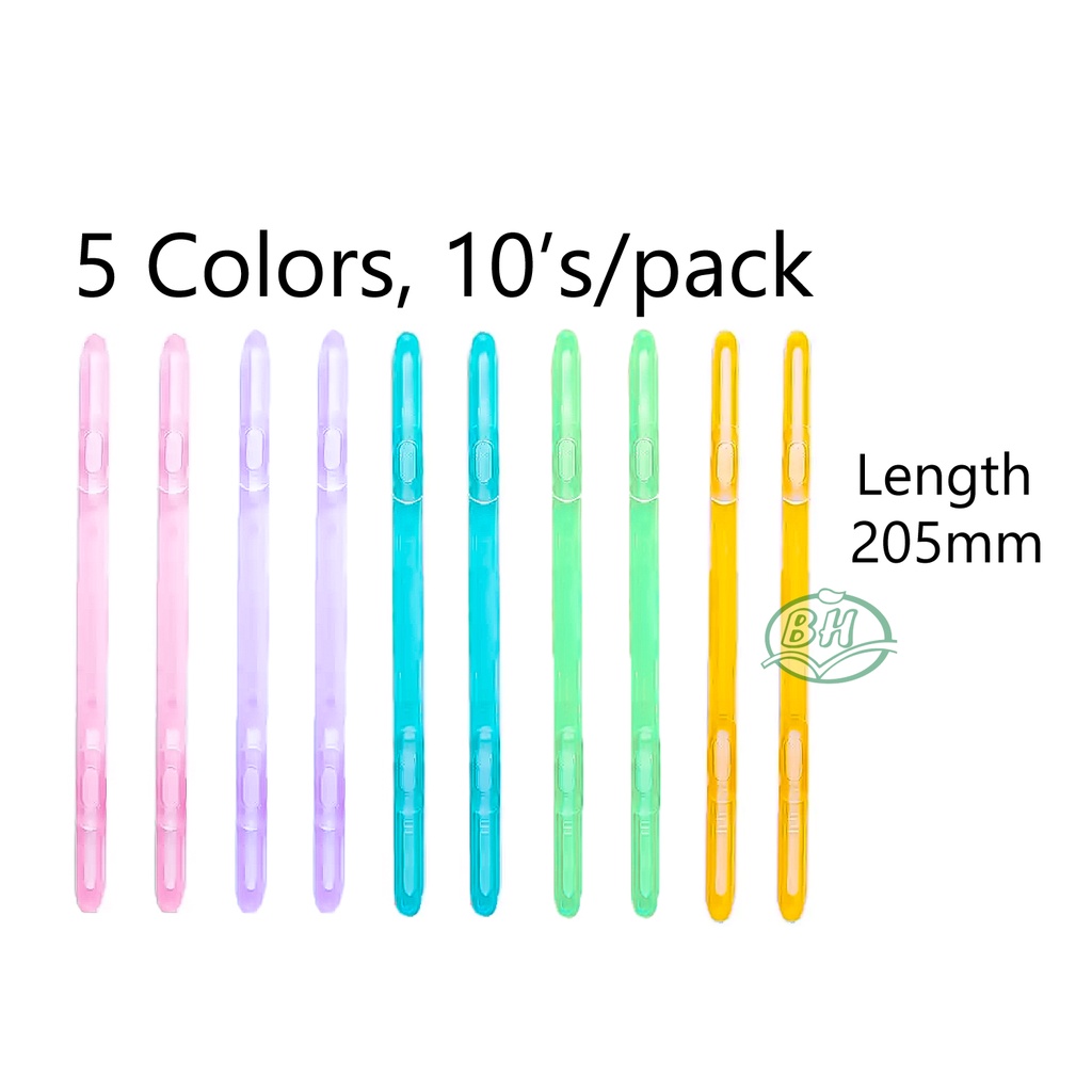 Jelly Color Flat File Clip Paper Fastener Mix Colors x 10pcs | Shopee ...
