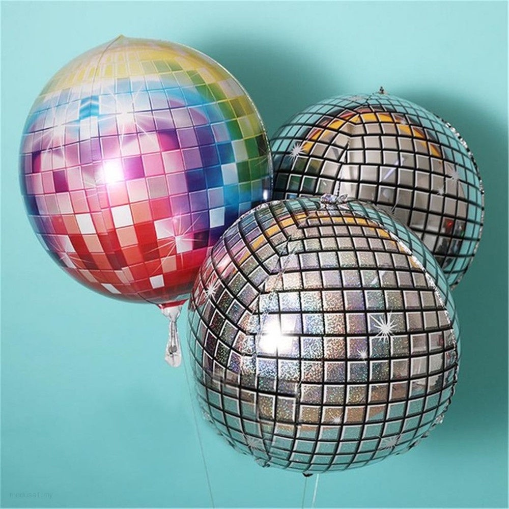 22inch 4D Disco Metalic Balloon Aluminum Foil Balloons Wedding Decor ...