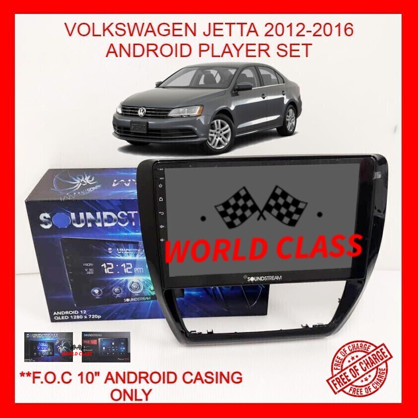 VOLKSWAGEN JETTA 2012-2016 SOUNDSTREAM 10" ANDROID IPS PLAYER FULL HD ...