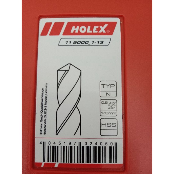 Holex- Hss Roll Forged Drill Set (1mm-13mm x 0.5mm)-25pcs/set | Shopee ...