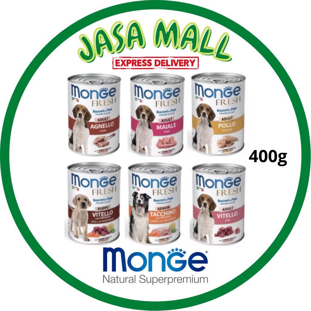 Monge Fresh Dog Canned Food For Adult / Puppy Dog Wet Food - 400g ...
