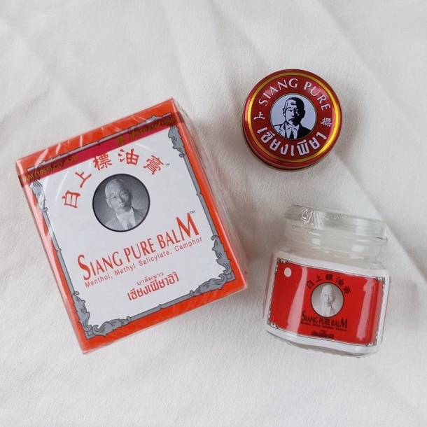 Siang Pure Balm Old Man Oil (White with Red Letters) Thailand 12g ...