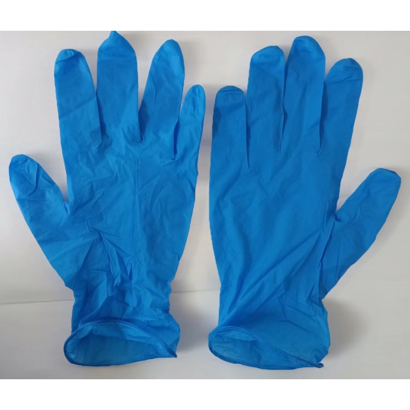 Disposable Glove*Nitrile Blue* Powder Free 手套 Sarung Tangan Getah (1 ...