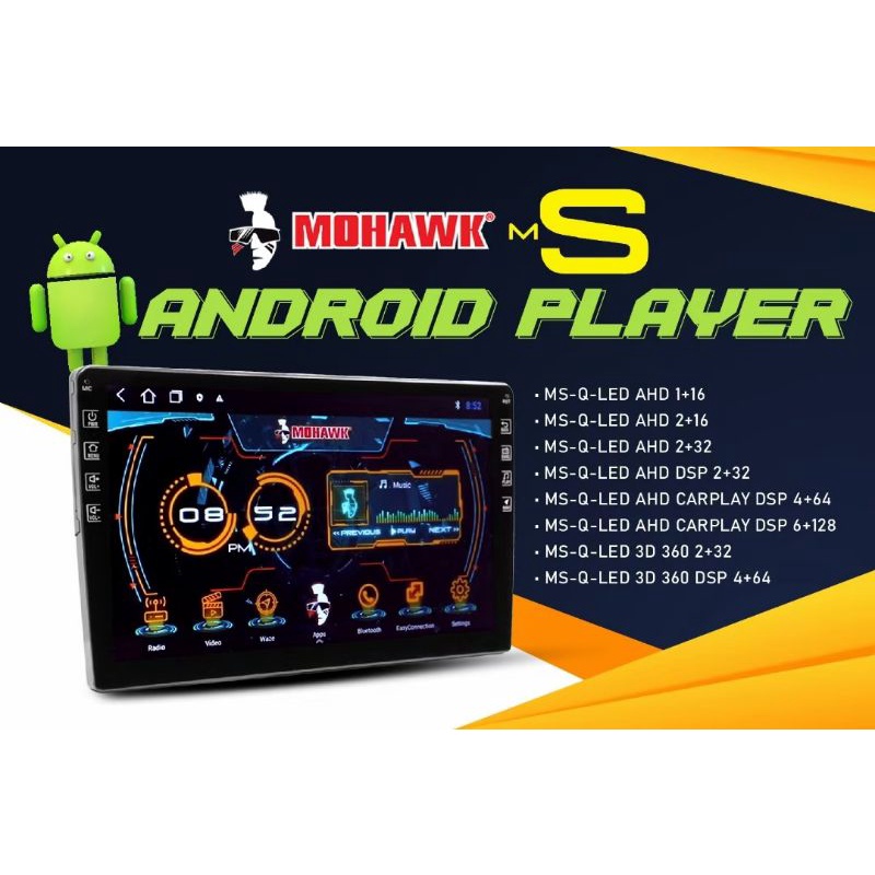 MOHAWK MS SERIES CAR ANDROID PLAYER (2024 LATEST MODEL) | Shopee Malaysia