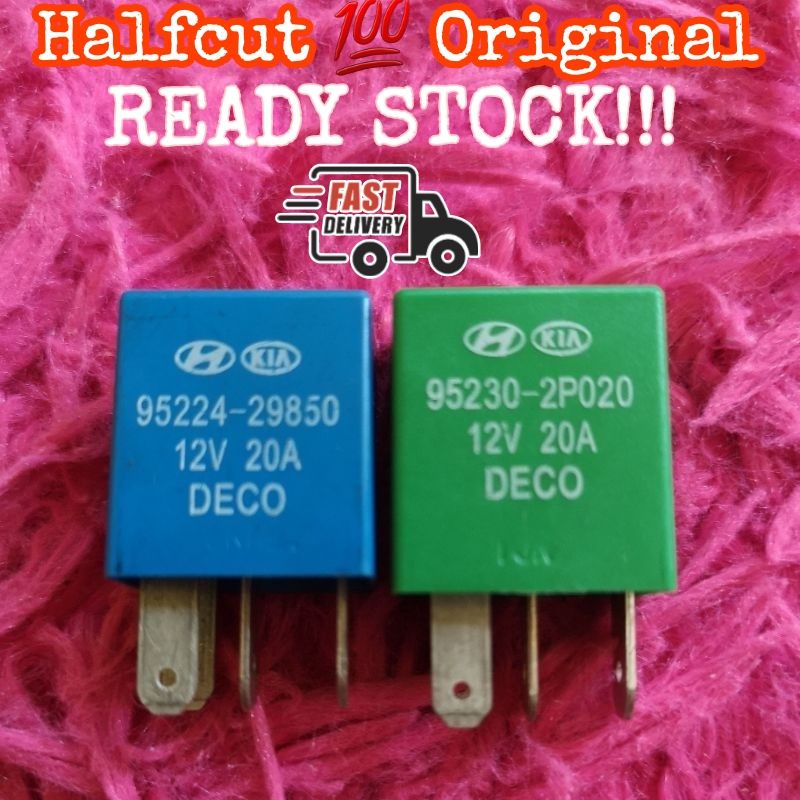 DECO 95224-29850 12V Automotive Relay 20A 4 Pins For Hyundai Kia(Halcut ...