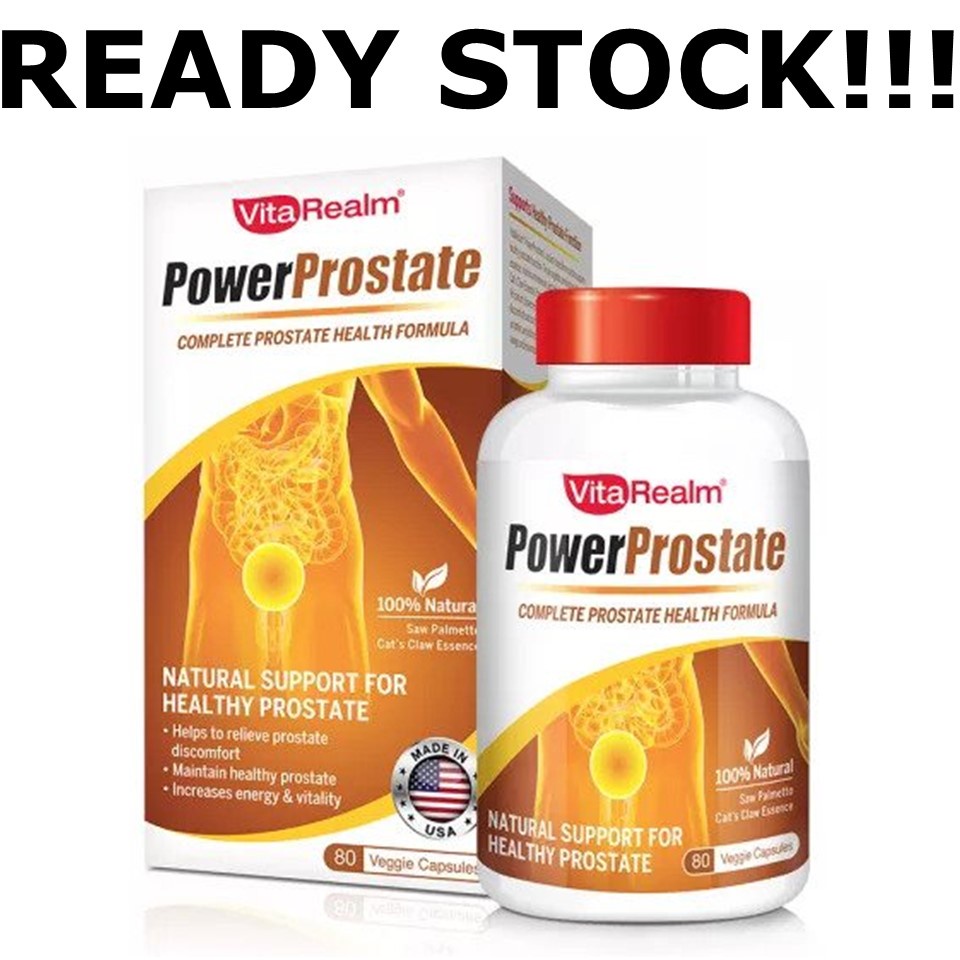 2 boxes VITAREALM Power Prostate 80 veg caps Men health, Prostate ...