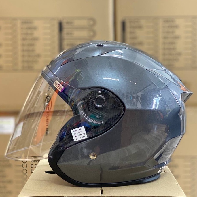 ARC XR Artic Grey Open Face Helmet 💯 ORIGINAL | Shopee Malaysia