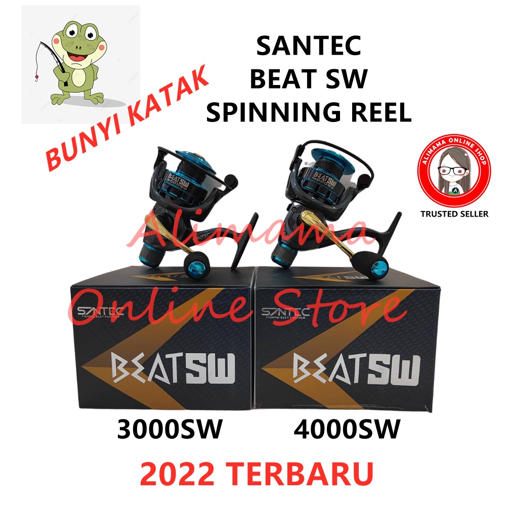 2022 TERBARU SANTEC BEAT SW SALT WATER FISHING REEL AIR MASIN BUNYI ...