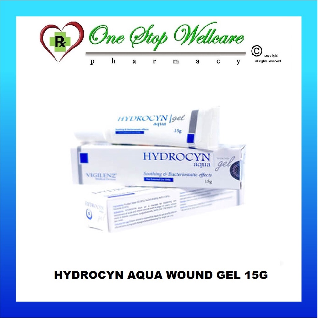 HYDROCYN GEL LUKA AQUA / AQUA WOUND GEL 15G (EXP: 04/2027) | Shopee ...