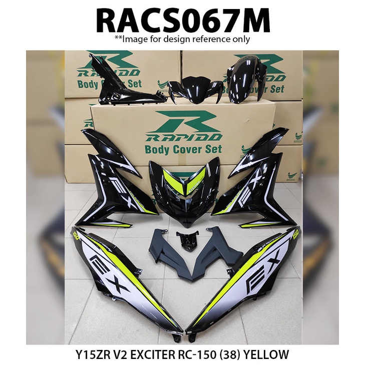 YAMAHA Y15 Y15ZR V1/V2 EXCITER RC-150 (38) YELLOW STICKER TANAM/AIRBRUSH | Shopee Malaysia