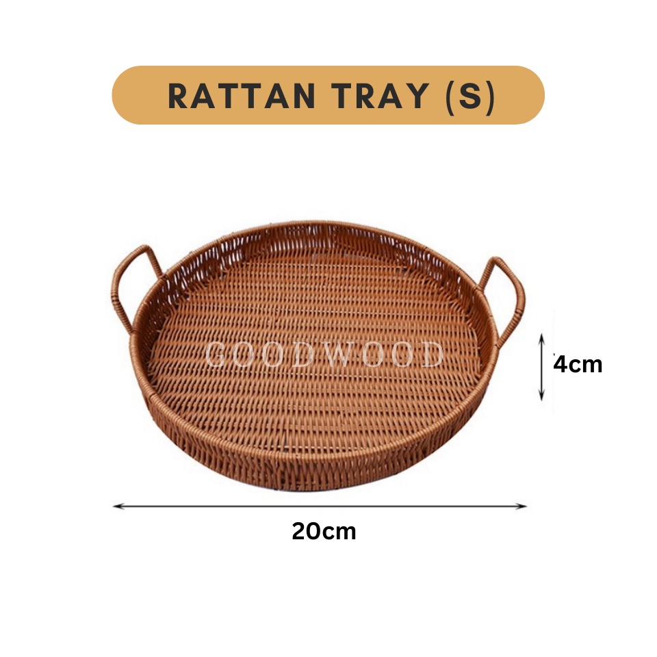Handmade Rattan Tray Rattan Basket Woven Basket Food Tray Makanan ...