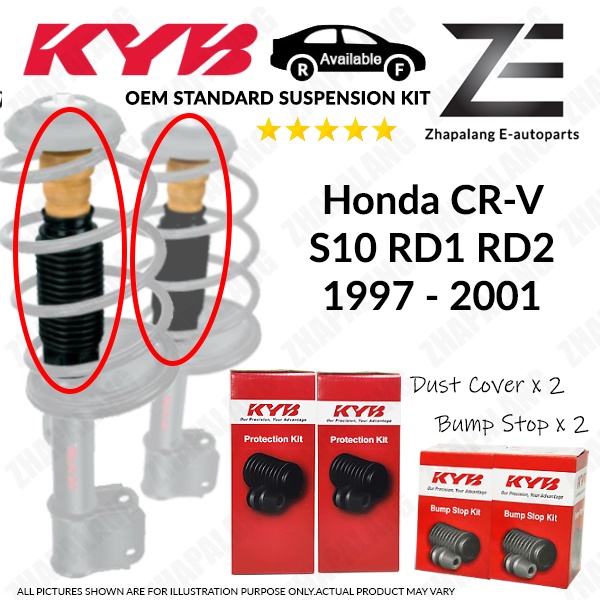 Honda CRV S10 RD1 RD2 1997 - 2001 KYB Front Rear Absorber Dust Cover Shaft Bump Stops Stopper ...