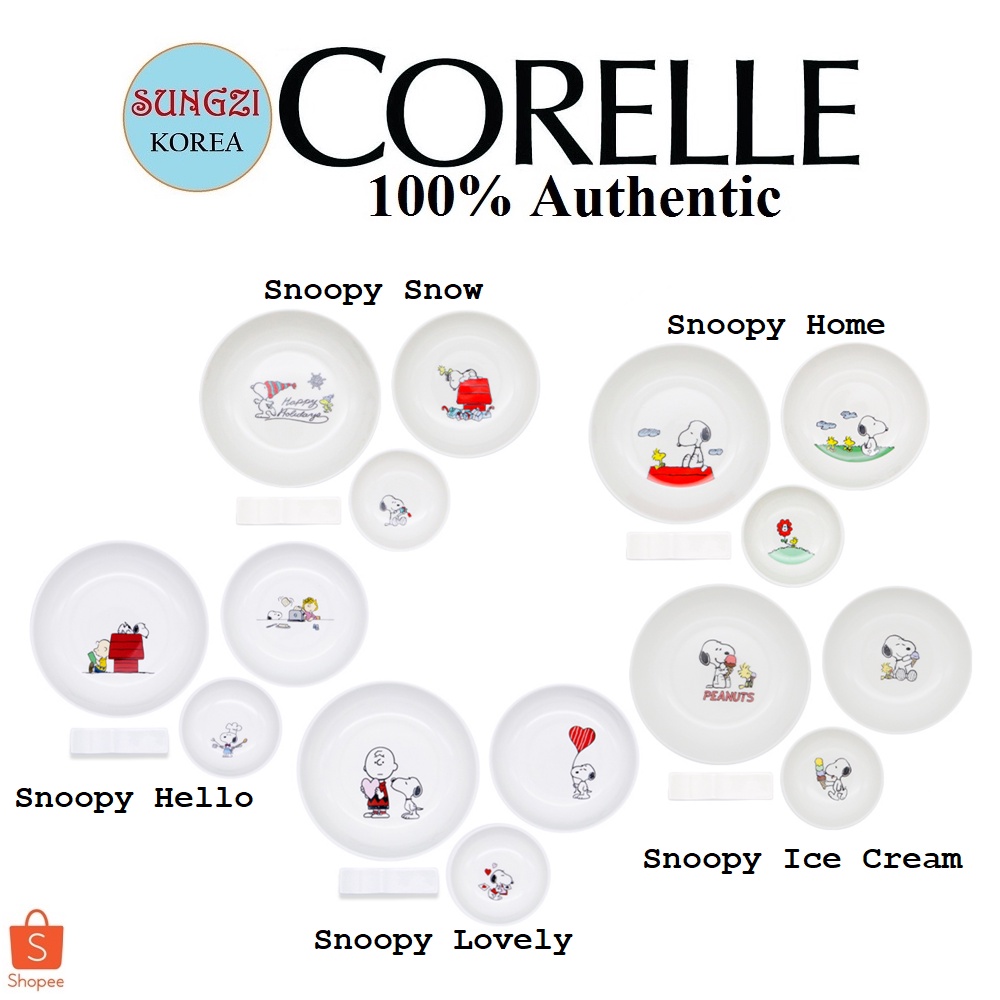 CORELLE Corningware x Peanuts Dinnerware 4 Piece Set | Shopee Malaysia