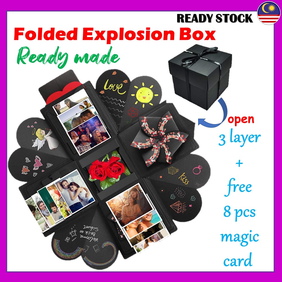 Surprise Explosion Box Gift Box 🌻 Folded Explosion Box Birthday Gift 3 ...