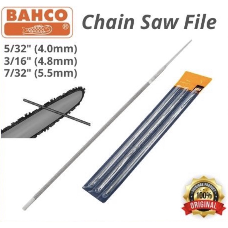 Bahco Kikir Chainsaw / Kikir Bulat / Round Chainsaw File | Shopee Malaysia