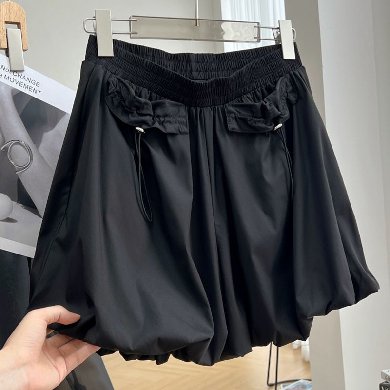 【M-5XL 40-150KG】胖MM特大码300斤花苞灯笼短裤女夏季韩版宽松休闲裤百搭阔腿热裤2plus size extra large size oversize fat big ...