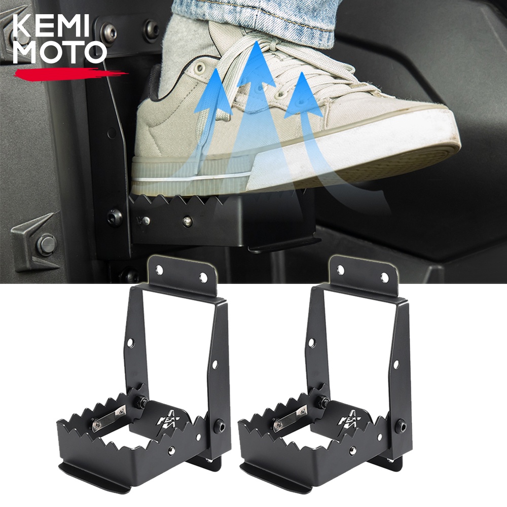 Universal ATV KEMIMOTO Rear Passengers Foot Rests for Polaris Sportsman ...