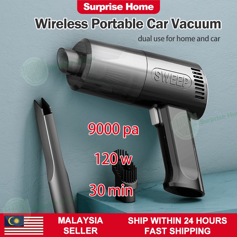 Vacuum Car Mini Wireless Kereta Cordless Home Accessories Vakum Wet Dry