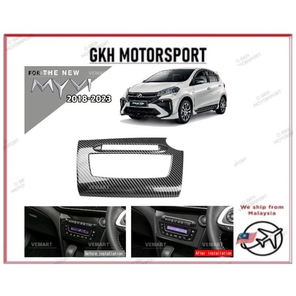 PERODUA MYVI GEN3 MG3 2018 2020 2022 CARBON FIBER WOOD aircond air ...