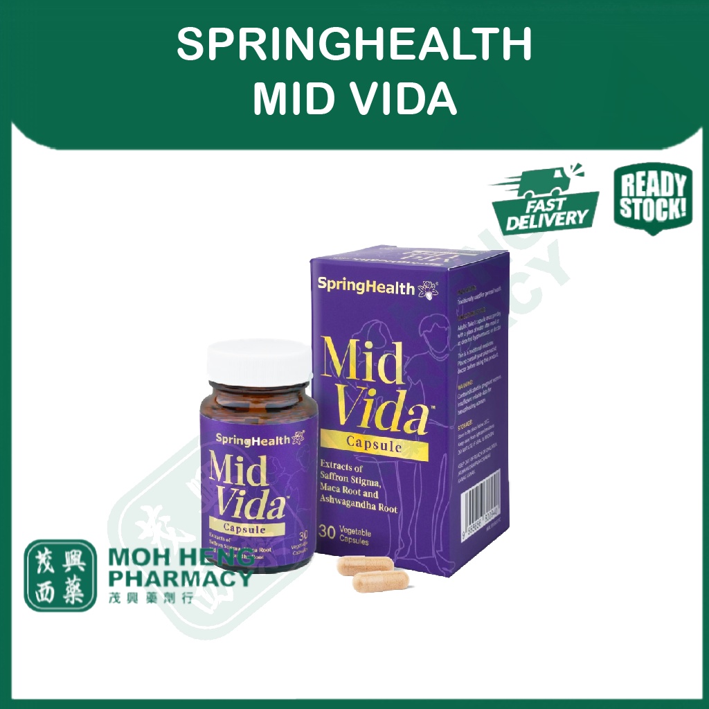 SPRINGHEALTH MID VIDA Capsule (30's)(Exp 11/2025) | Shopee Malaysia