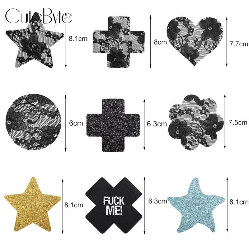 CuteByte Invisible Sticker On Bra Strapless Bra Pad Sexy Nipple Cover ...