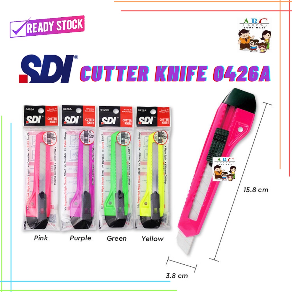 ( READY STOCK ) SDI CUTTER KNIFE 0426A BIG MULTIPURPOSE SCHOOL OFFICE ...