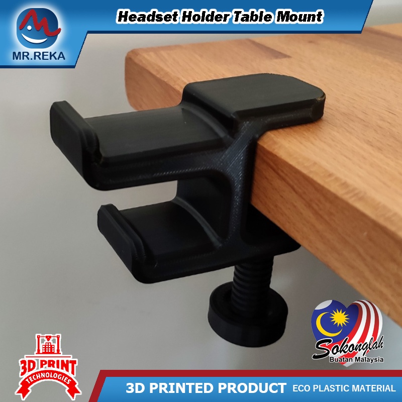 Headset / Headphone Gaming Adjustable Table Mount v2 | Shopee Malaysia