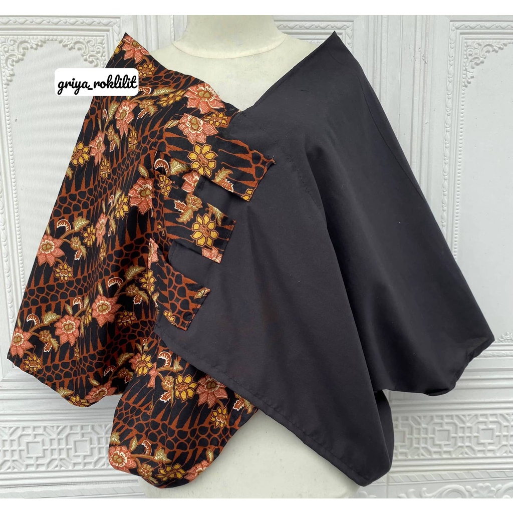 ETHNIC BATIK CROP TOP KEBAYA SET STRAIGHT MODEL OVER SIZE PREMIUM ...