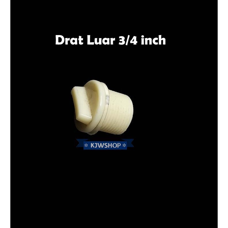 Dop Plug Plastic Outer Thread Cap 3/4 inch Round PVC Ear Cap 3/4" PVC ...