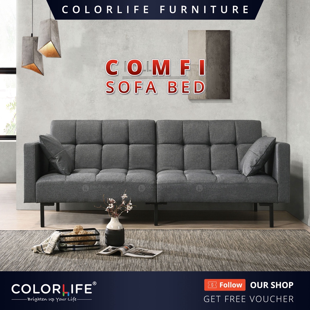 Colorlife 4 Seater Sofa Bed (Rainee/Comfi/Toffi) / Living Room Sofa ...
